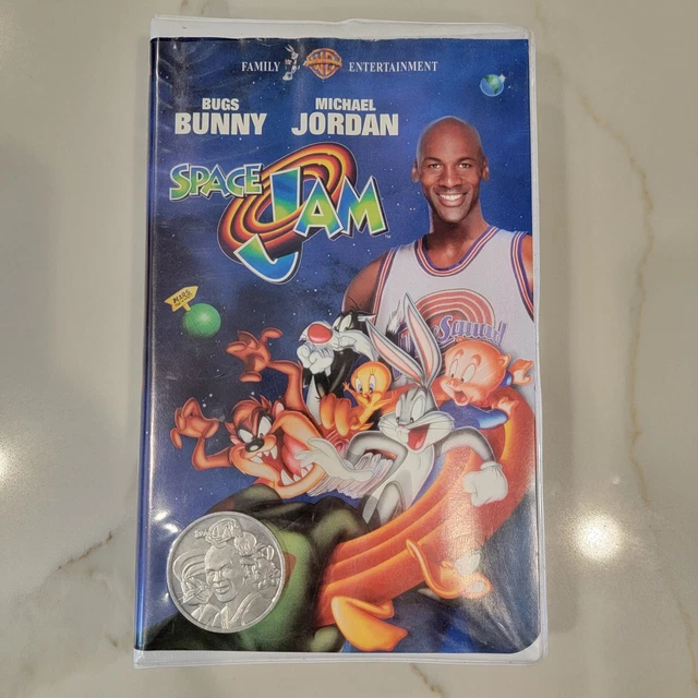 SPACE JAM WB Commemorative Coin first release VHS 1997 clam shell £8.88 ...