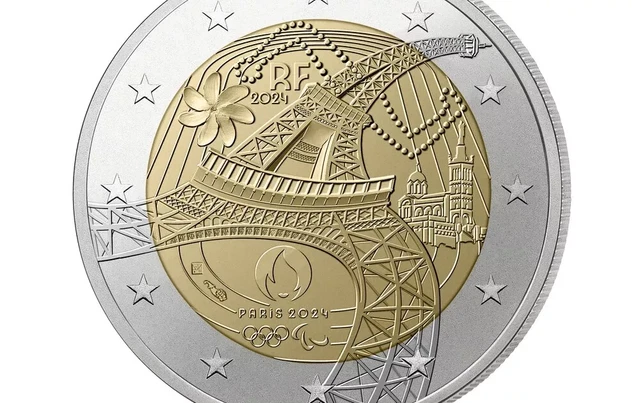 PIÈCE 2 EUROS jo 2024 JEUX OLYMPIQUES DE PARIS 2024 PIÈCE- COMMÉMORATIVE EUR 250,00 - PicClick FR