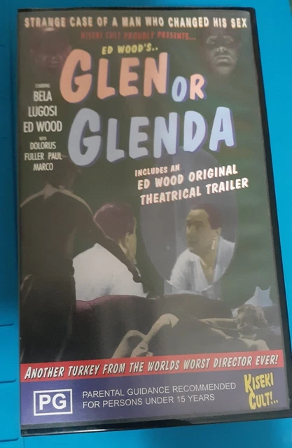 GLEN OR GLENDA Clamshell VHS. Kiseki Cult! Rare. Tested EUR 5,40 ...