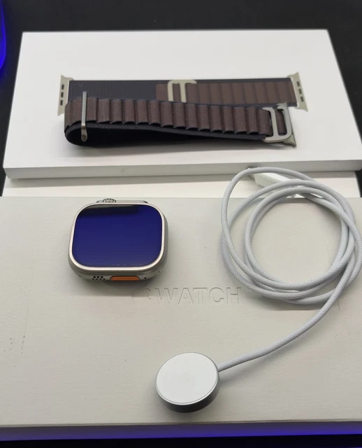 APPLE WATCH ULTRA 2 49mm Titan Alpine Loop Indigo Neuwertig 98% Akku ...