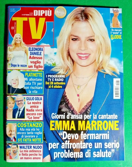 MAGAZINE TV DIPIÙ ' Emma Marron 24 Septembre 2019-N.38-NEW/EDICOLA-RIF ...