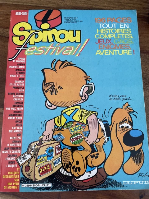 MAG BD / SPIROU FESTIVAL HORS SERIE / DUPUIS - 1981 EUR 3,95 - PicClick FR