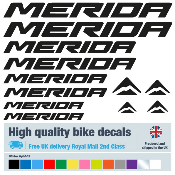 MERIDA BIKE LABELS / decals / stickers, 5+ years external quality (27 ...