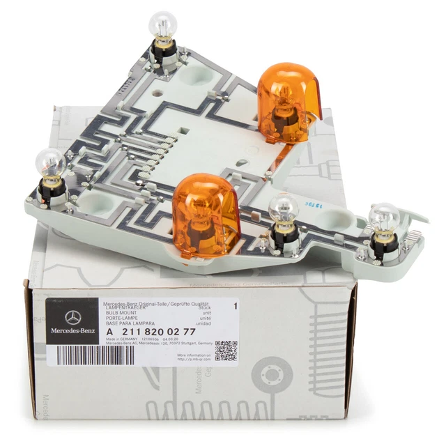 ORIGINAL MERCEDES-BENZ LAMP carrier + incandescent lamps W211 rear left ...