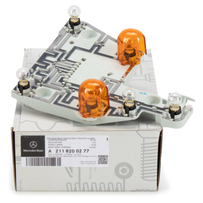 ORIGINAL MERCEDES-BENZ LAMP holder + bulbs W211 rear left 2118200177 £ ...