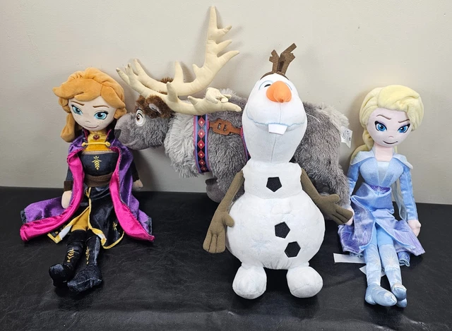 DISNEY FROZEN LARGE Plush Collection- Elsa, Anna, Olaf, Sven $45.50 ...