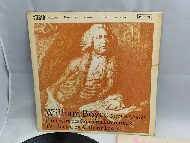 L'OISEAU-LYRE UK SOL 60041 William Boyce "Six Overtures" Lamoureux ...