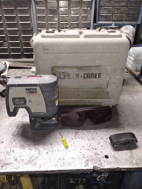 PORTER CABLE RT-7610-5 RoboToolz Auto Plumb Laser Level W/ Safety ...