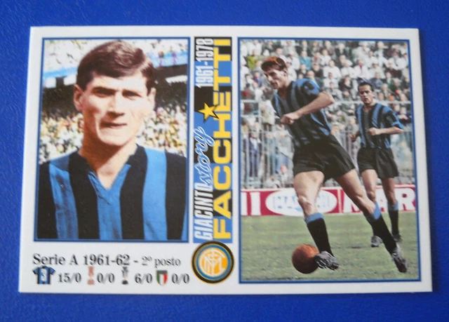 FIGURINA GIACINTO FACCHETTI Story 1961/1978 - Inter 1961-62 EUR 2,50 ...