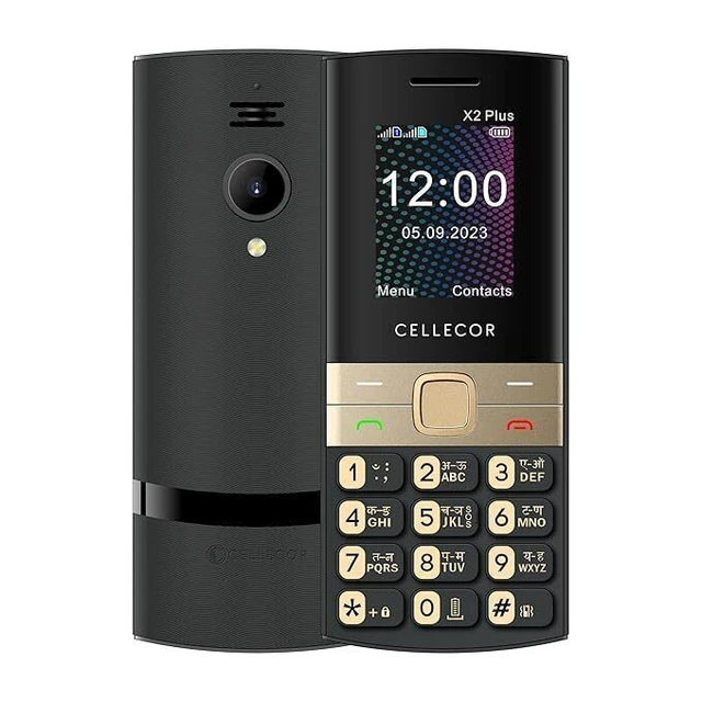 TÉLÉPHONE DOUBLE SIM CELLULECOR X2+ avec 1000 mAH avec torche, FM sans ...