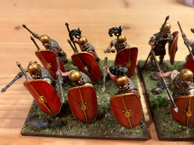 HAIL CAESAR 28MM Warlord Caesarean Roman Infantry Unit Painted & Based ...