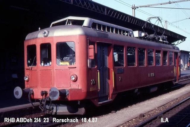 SVIZZERA RHB ABDEH2/4 23 Rorschach 18.4.87 (Dia) EUR 2,00 - PicClick IT