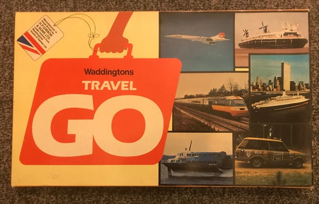 RARE VINTAGE WADDINGTONS Travel Go Board Game 100% Complete VGC £24.99 ...