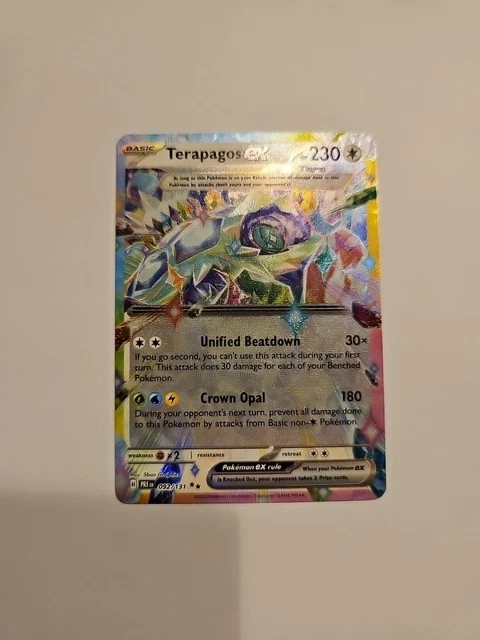 2025 POKEMON NM Terapagos ex 092/131 Prismatic Evolutions Holo £0.78 - PicClick UK