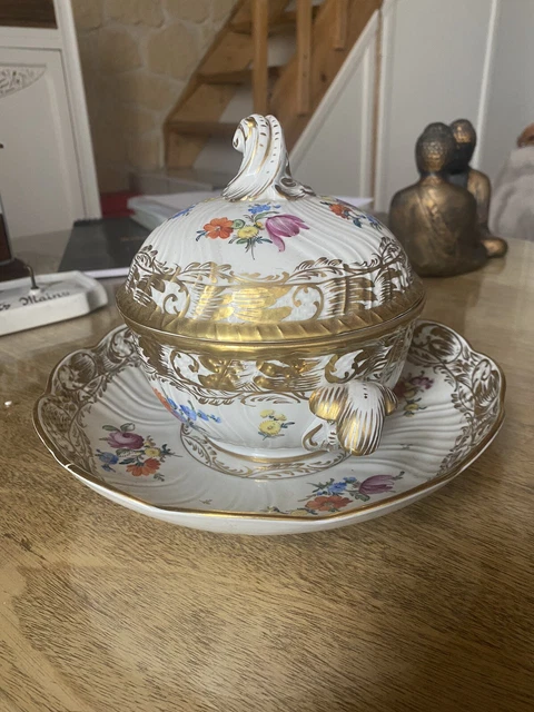 ANCIENNE PORCELAINE DE Saxe Signée Carl Thieme EUR 85,00 - PicClick FR