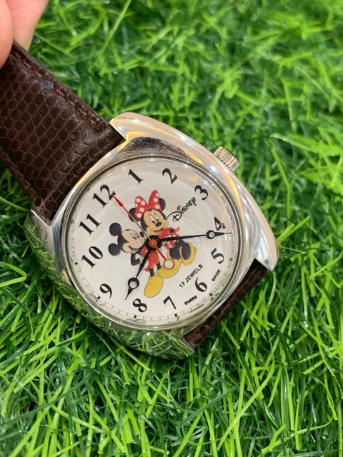 OROLOGIO VINTAGE SANDOZ Disney Edizione Speciale Mickey Mouse Carica ...