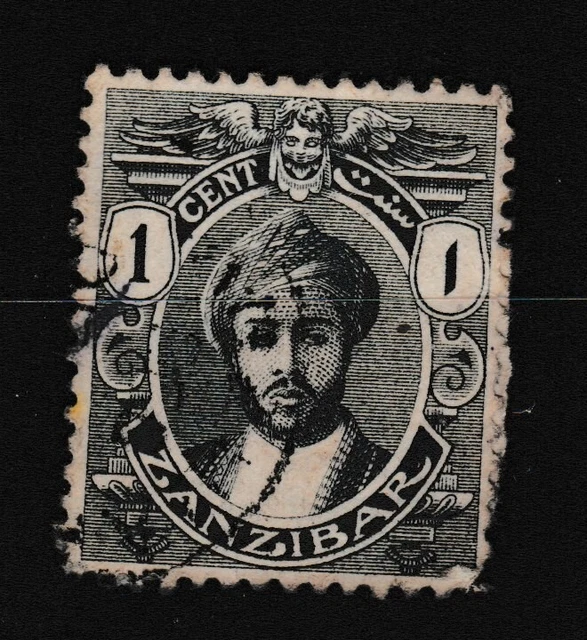 ZANZIBAR - SULTAN Chalifa bin Harub - used 1c stamp 1914 £0.99 ...