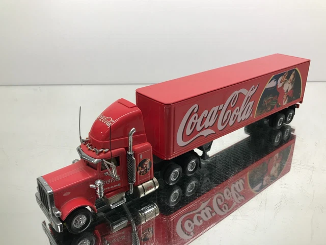 MATCHBOX KS199/A PETERBILT 359 Coca Cola Truck+Trailer -Red 1:58- Good ...