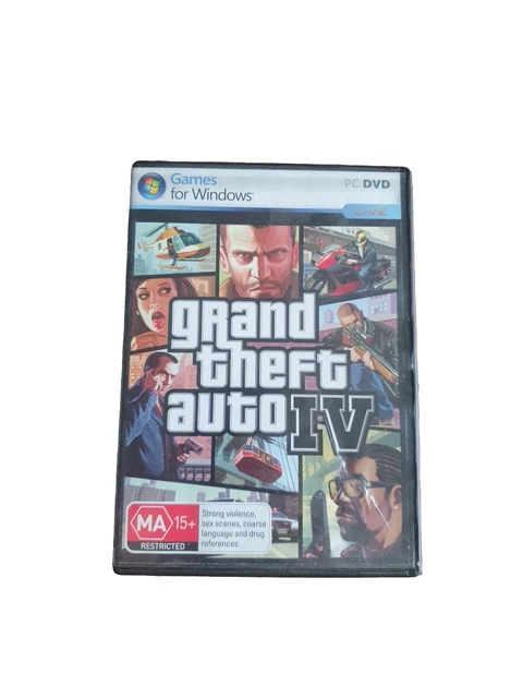 GRAND THEFT AUTO IV 4 GTA Complete - PC DVD ROM - Inc Manual Code Free ...