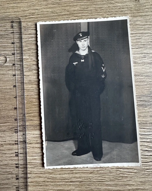PK PORTRAIT FOTO KM Kriegsmarine Soldat Matrose Tellermütze 2.WK EUR 6 ...