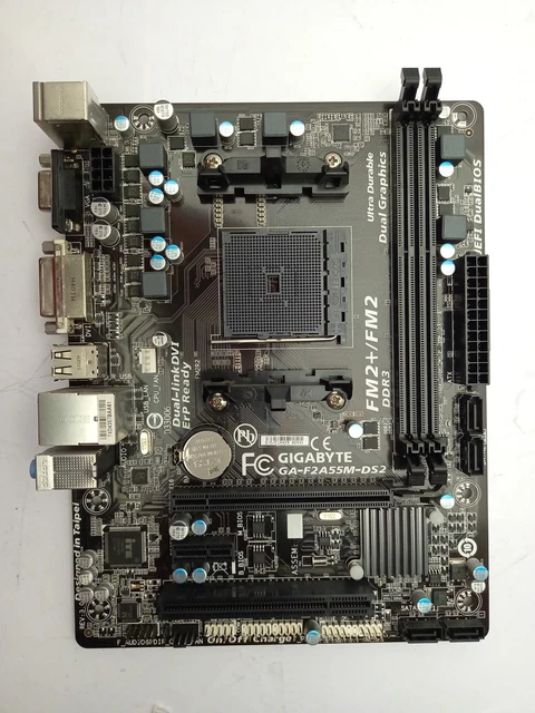 GIGABYTE GA-F2A55M-DS2 SOCKET FM2 DDR3 Micro ATX Motherboard £13.99 ...