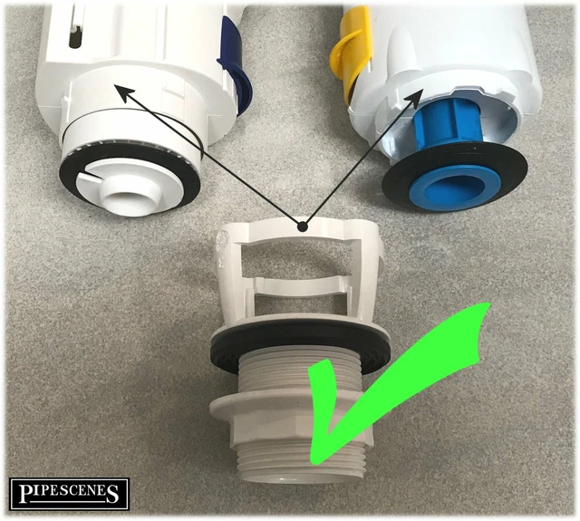 1.5& OLD MULTIKWIK Multiflush Push Button Flush Valve REPLACEMENT Short ...