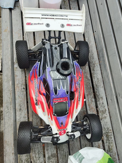 HOBAO HYPER 8 Retro Nitro No Controller Nitro Engine RC Buggy 1/8 £167. ...