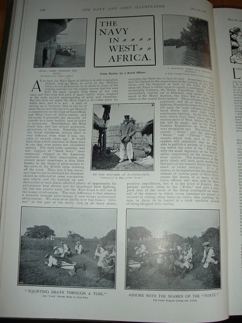 1901 MARINE OUEST Afrique Hms Forte Plongeurs Maxim Lt Acier EUR 40,40 ...
