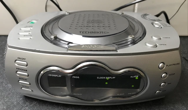 TECHNIKA MODEL CDCR-106 CD alarm Clock - See Description £16.13 ...