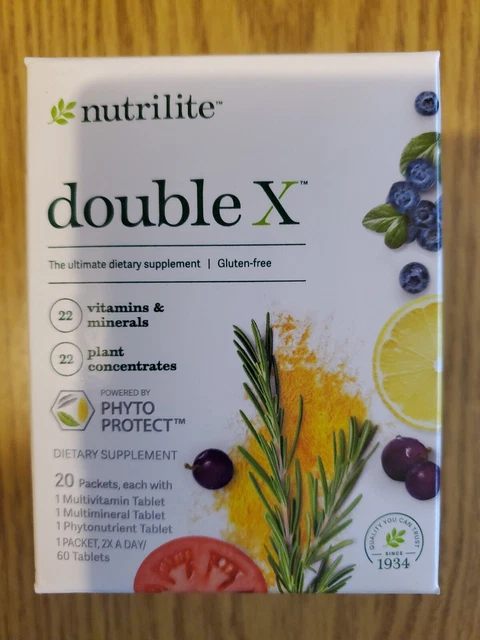 NUTRILITE DOUBLE X Multivitamin/Multimineral/Phytonutrient - 60 Tablets ...