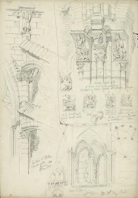 THOMAS HENRY WATSON (1839-1913) Pencil Drawing - Reims France - 1864 £ ...