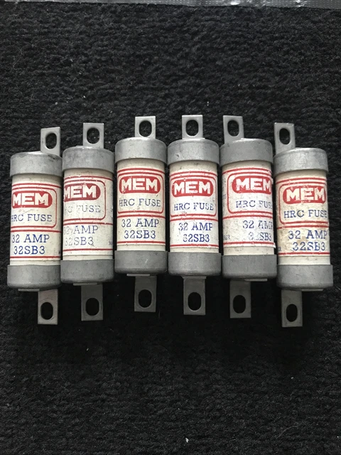 MEM 32SB3 32A 32 Amp HRC fuse 250 V DC 40kA 550v AC Tested £4.72 ...