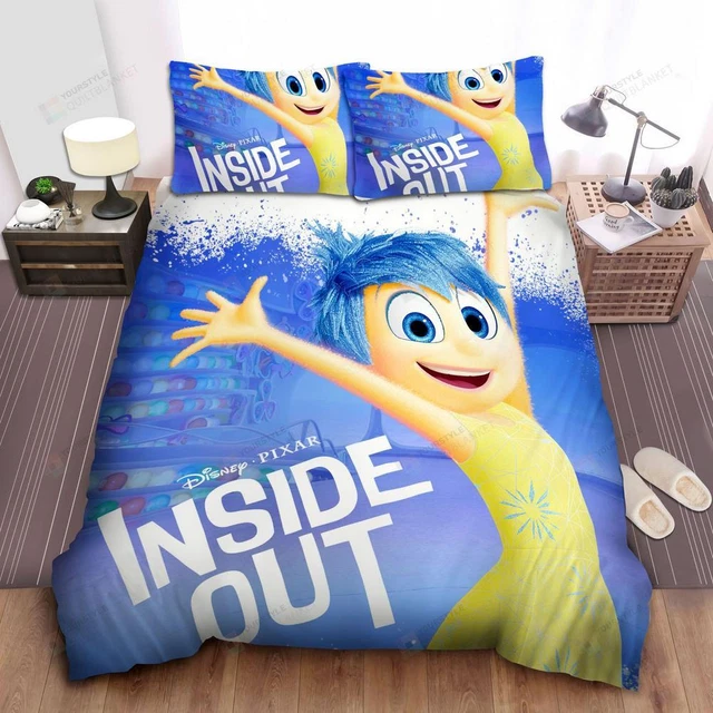 INSIDE OUT JOY Emotion Of Riley In Movie Poster Quilt Duvet Cover Set ...