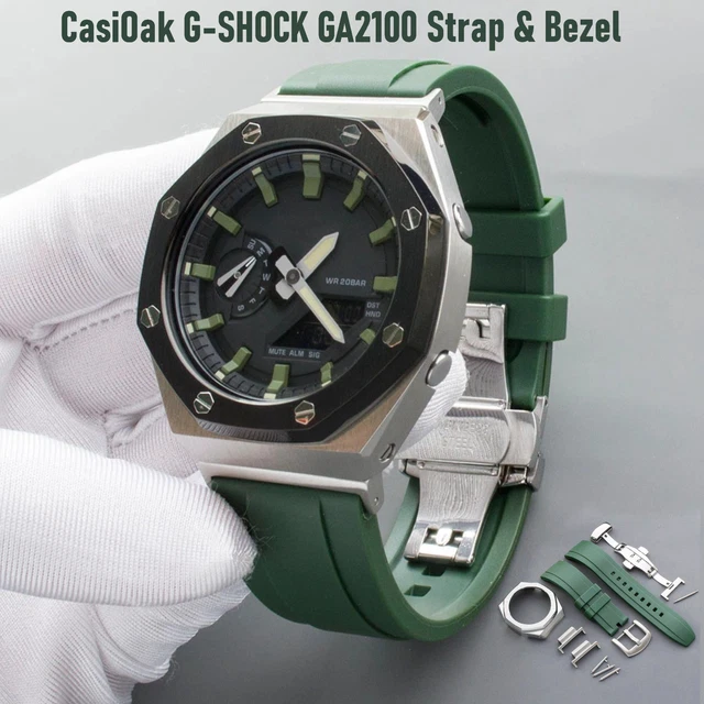 CASIOAK ROYAL AP Mod For G-SHOCK GA2100 2nd Gen Kit Metal Bezel ...