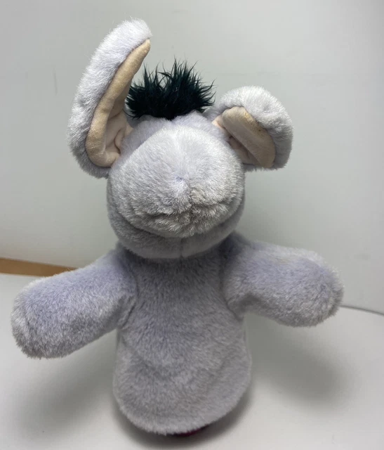 DISNEY CLASSIC EYEORE Winnie the Pooh Hand Puppet Plush Toy 9 inch £11. ...