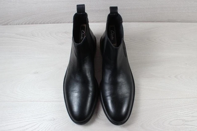 MEN DUNE BOOTS Black Leather 44 £81.32 - PicClick UK