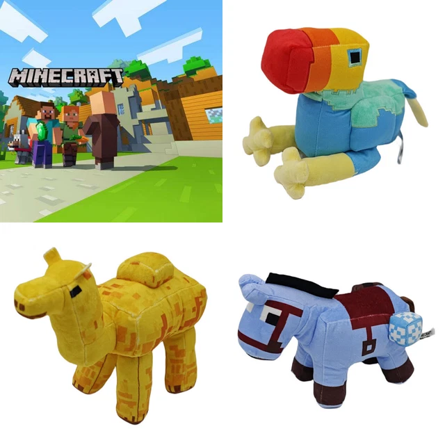 MINECRAFT PLUSH DOLL Square Chicken Camel Horse Gift Soft Stuffed ...