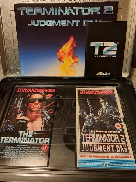 THE TERMINATOR T2 VHS Video Limited Edition Box Set Tin -Schwarzenegger ...