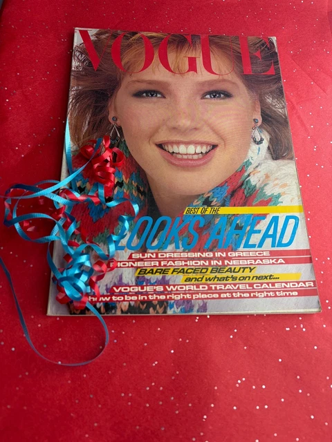 VOGUE MAGAZINE 1982 January free gift wrap FAST DISPATCH £11.99 ...