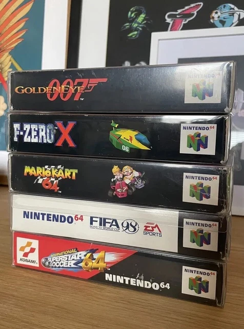 NINTENDO 64 GAMES bundle Mario kart 64 Goldeneye F-Zero X £139.99 ...