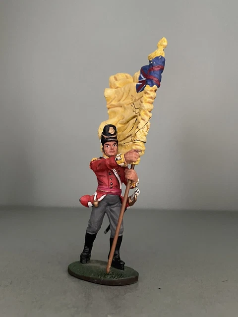 LEAD TOY SOLDIER. British 30th Regiment of foot Ensign. Napoleonic Wars ...