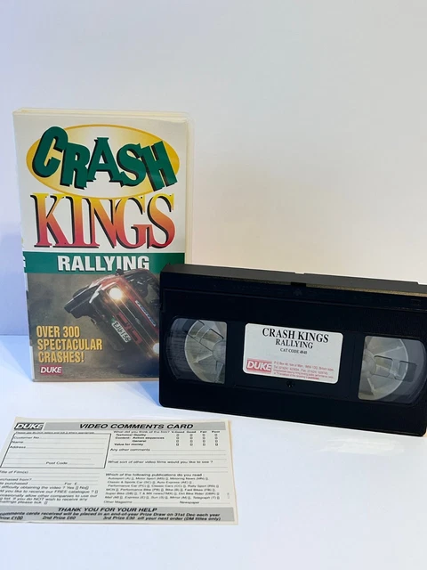 CRASH KINGS RALLYING 1994 VHS Video Cassette Tape by Duke Cat Code DM ...
