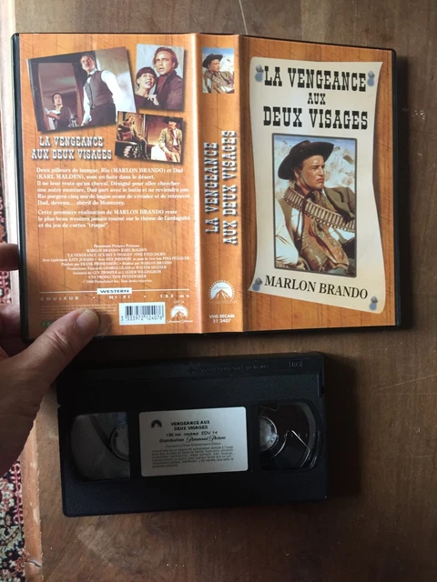 CASSETTE VIDEO VHS CINEMA la vengeance aux deux visages marlon brando 1 ...