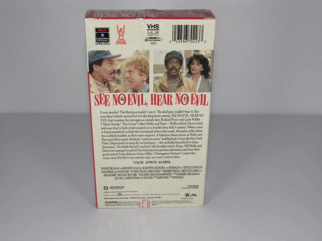 SEE NO EVIL Hear No Evil VHS 1989 Comedy Original Release TriStar £27. ...
