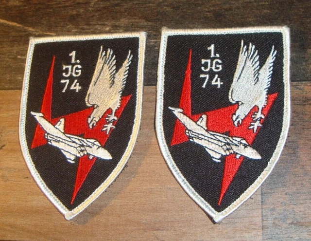 AUFNÄHER 1.JG 74 - 1.Staffel Jagdgeschwader 71 - Luftwaffe Bw - aus ...