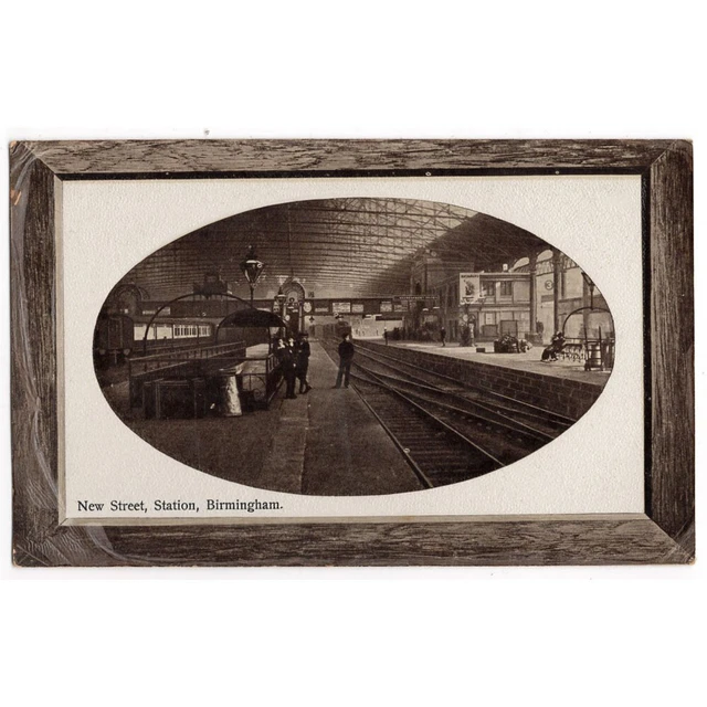 BIRMINGHAM NEW STREET Railway Station Platforms RP Postcard Unused £7. ...