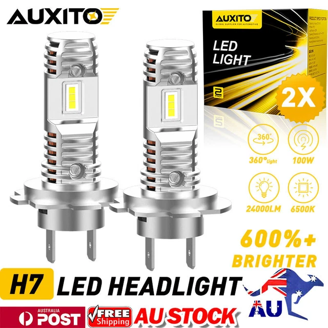 AUXITO H7 LED Headlight Bulb Globes High/Low Beam 24000LM Bright 6500K White $41.31 - PicClick AU