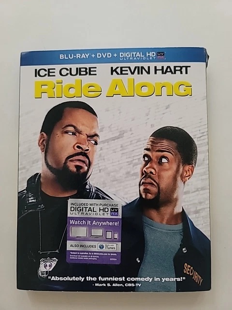 RIDE ALONG BLU-RAY DVD Digital Copy Ice Cube Kevin Heart Pre-owned ...