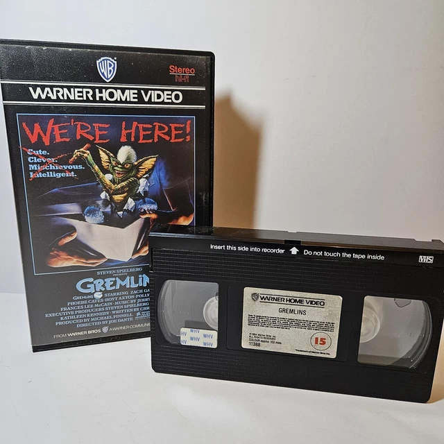 GREMLINS VHS VIDEO Warner Home Video 1985 Correct Big Box Tested £34.99 ...