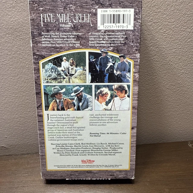 FIVE MILE CREEK VHS Volume 1 Disney 1990s Frontier Adventure Filmed In ...
